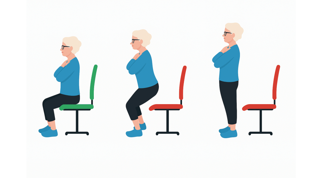 30 Sec Sit to Stand Test: Right Way to Do It and Improve - Lotus Yoga ...